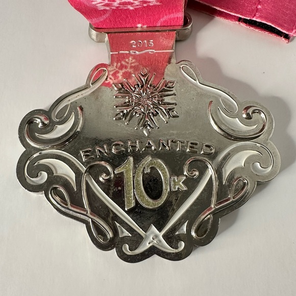 Disney | Other | Run Disney Princess Enchanted K Silver Medal Lanyard ...